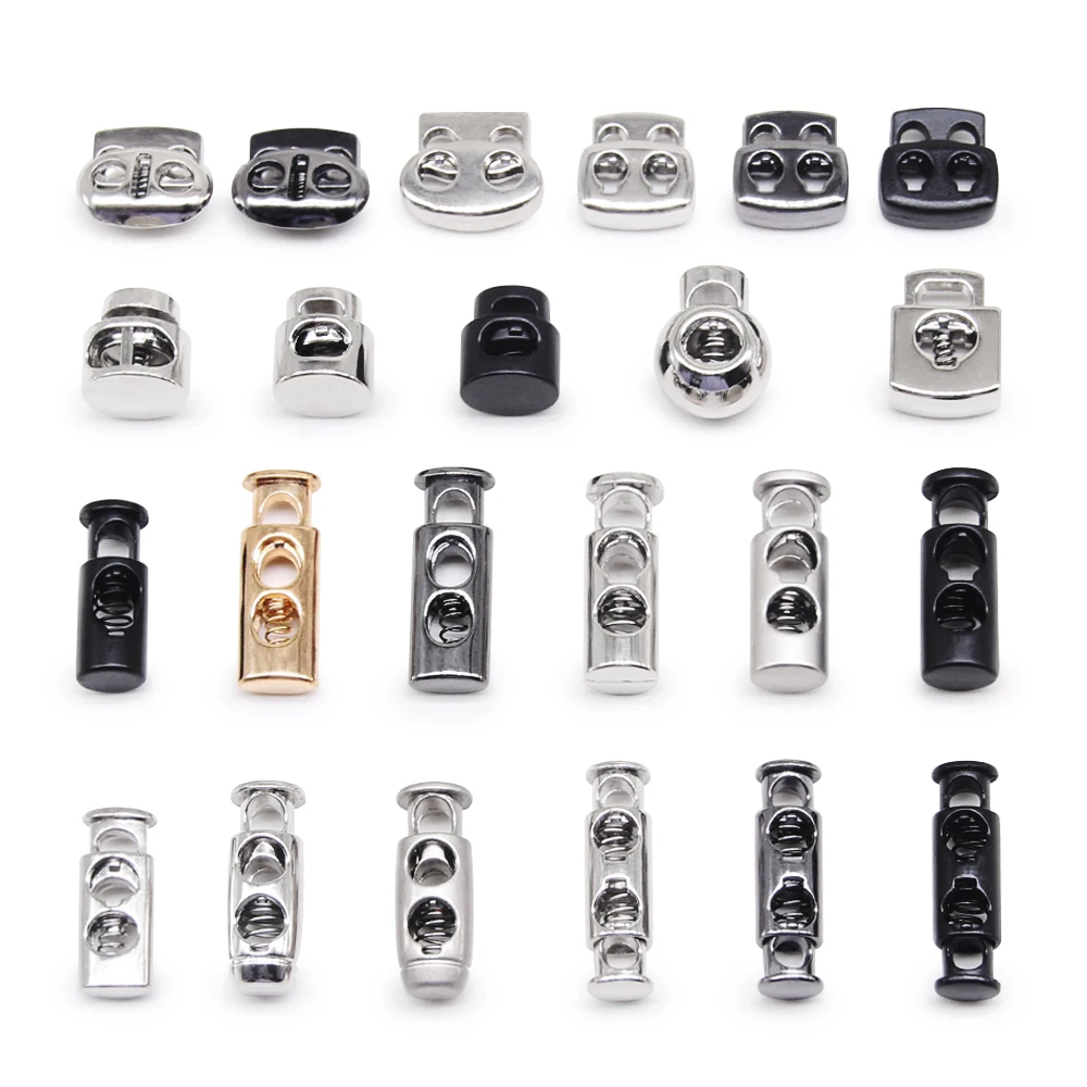 New-10pcs-Vintage-Silver-Gunmetal-Gold-Cord-Lock-Toggle-Metal-Stopper ...