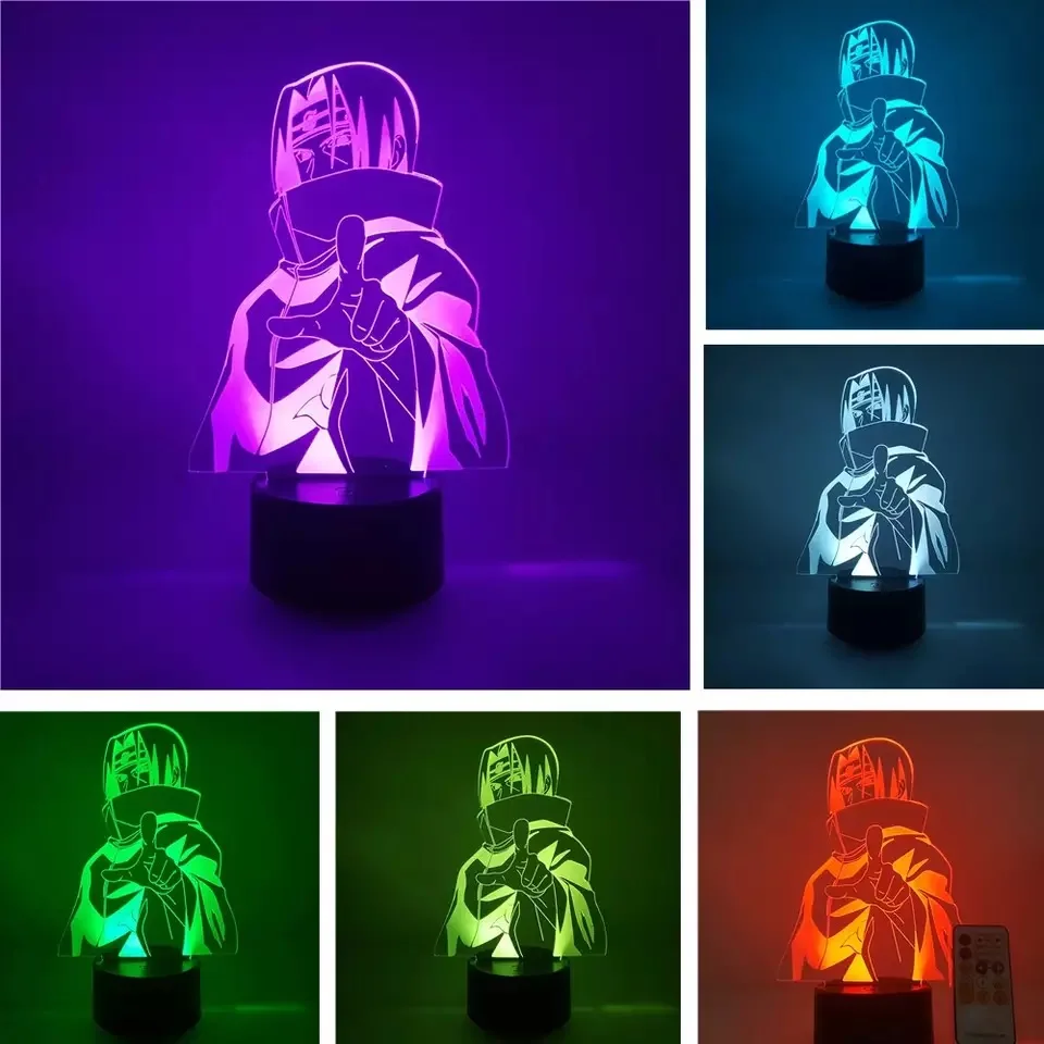Anime Light Hаруто Led Panel Lights Narutoed Itachi Lamp With Sensor ...