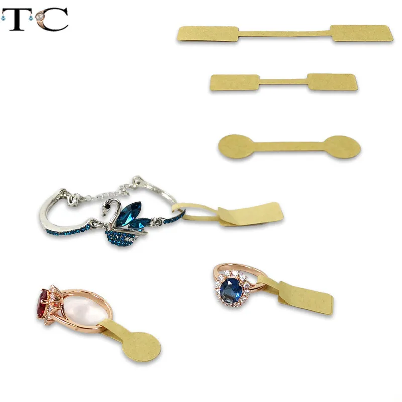 Karft-Paper-Jewelry-Price-Tag-Rectangle-Round-Shape-Self-Sticker-Label ...