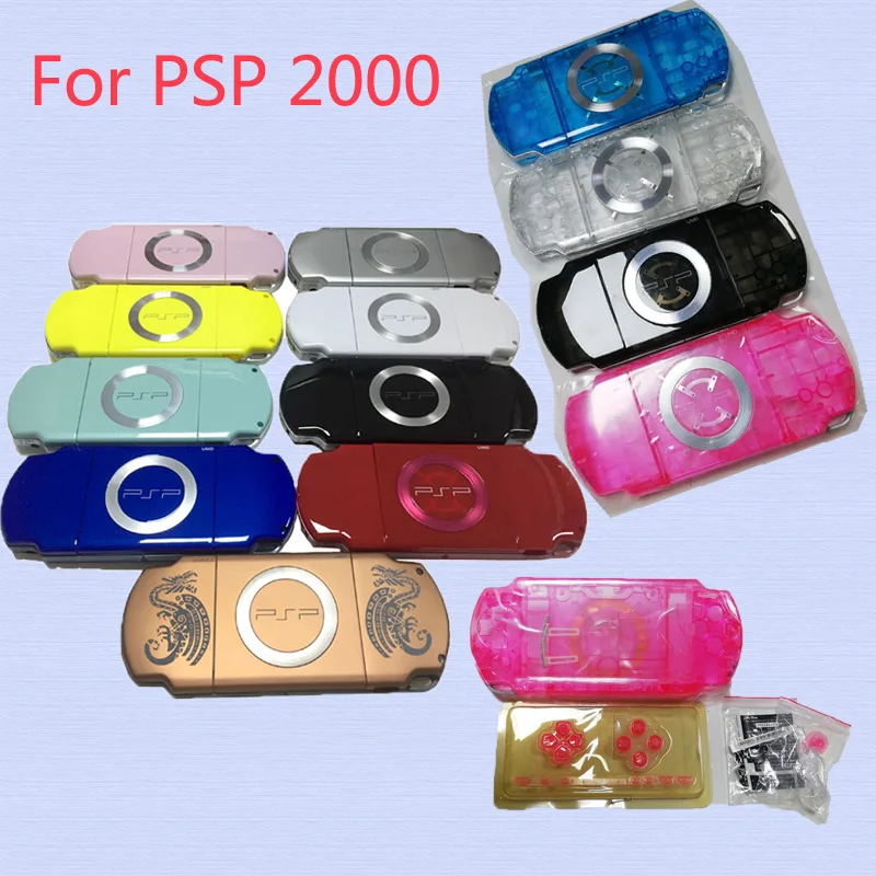Psp2000 Shell 16 Colors Oem Full Housing Case Shell Case Cover For Psp ...