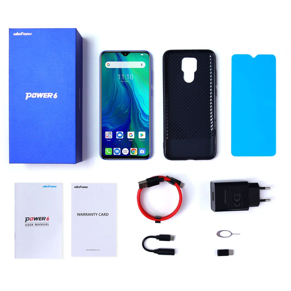 Глобальная версия Ulefone power 6 6350 мАч Android 9,0 LTE 4G смартфон ...