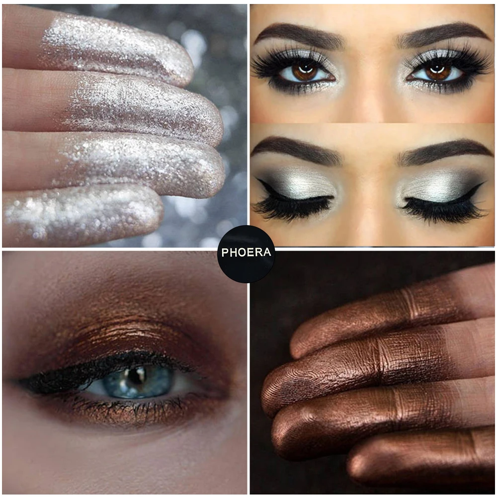 12 цветов мерцающие монохромные тени для век Профессиональная Красота ...