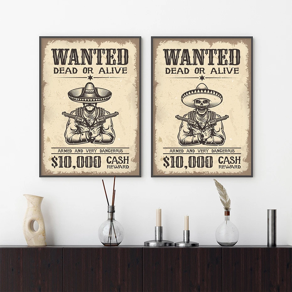 Western Wanted Frame