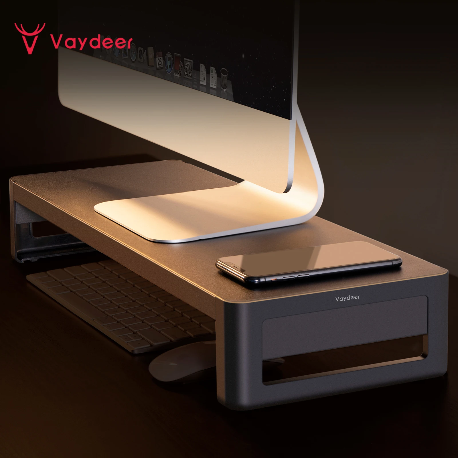 Monitor-Stand-Monitor-Riser-with-Keyboard-and-Mouse-Storage-Desk ...