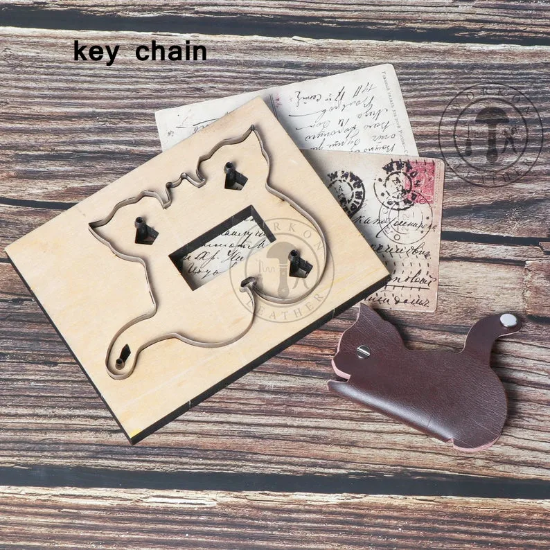 ZONESUN-Custom-Leather-Key-Chain-Die-Cuts-For-Handmade-Key-Cover-Cat ...