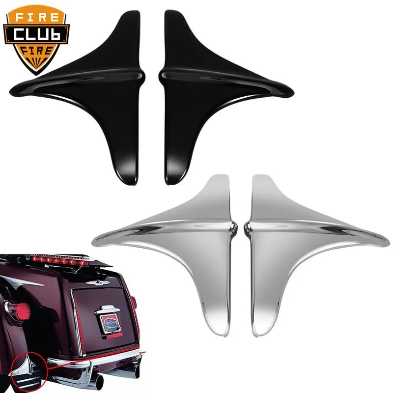 New Motorcycle Black Chrome Rear Fender Leading Front Edge Trim ...