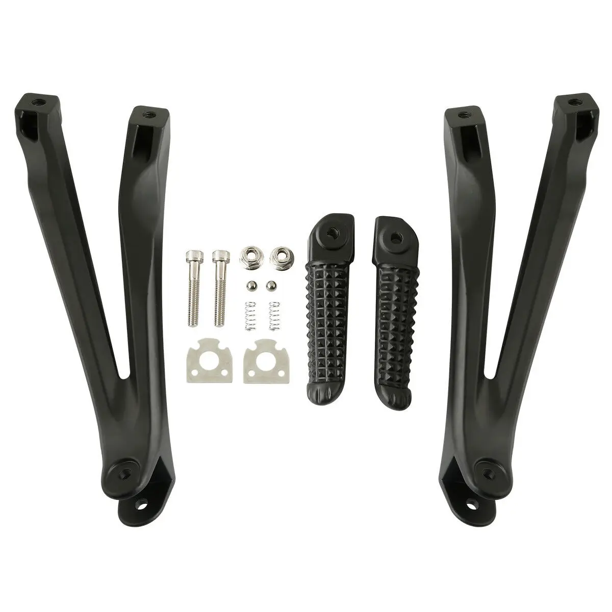 Motorcycle Rear Footrest Foot Pegs Bracket Set For Yamaha YZF R1 YZFR1 ...