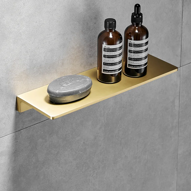Tuqiu-Bathroom-Shelf-Brushed-Gold-Top-Bath-Shower-Shelf-Brass-Bathroom ...