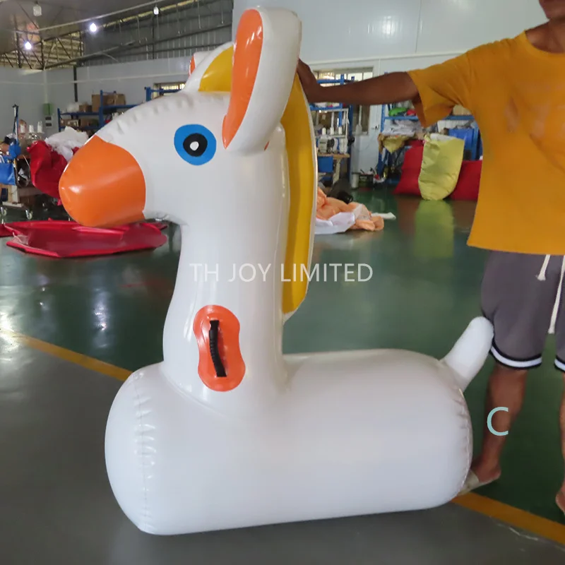 Caballo inflable de 1,2 m de altura para niños, juego de carnaval ...