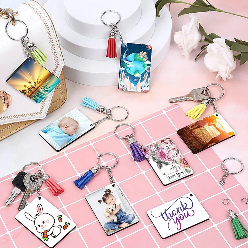 120Pcs-Sublimation-Keychain-Blanks-Bulk-Sublimation-Keychain-Blanks-Set ...