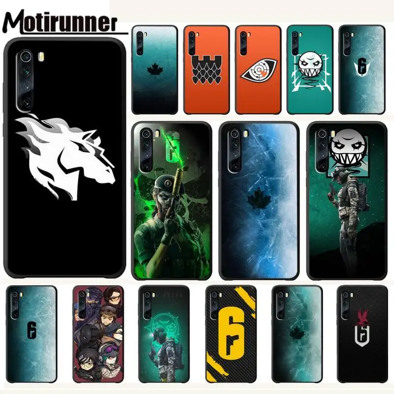 Motirunner R6 Rainbow Six Siege Luxury Phone Case Coque For Xiaomi ...