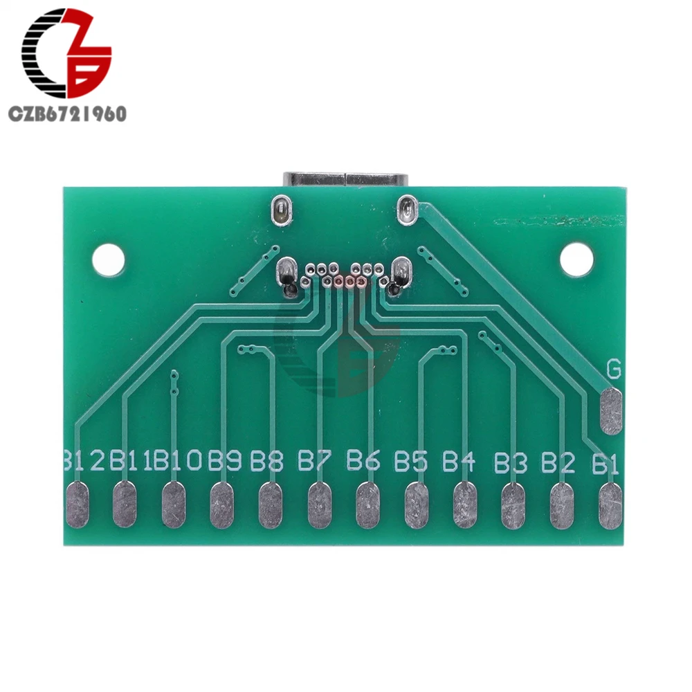 Type-C USB3.1 Female Connector Adapter Test Board USB 3.1 24P 24Pin ...