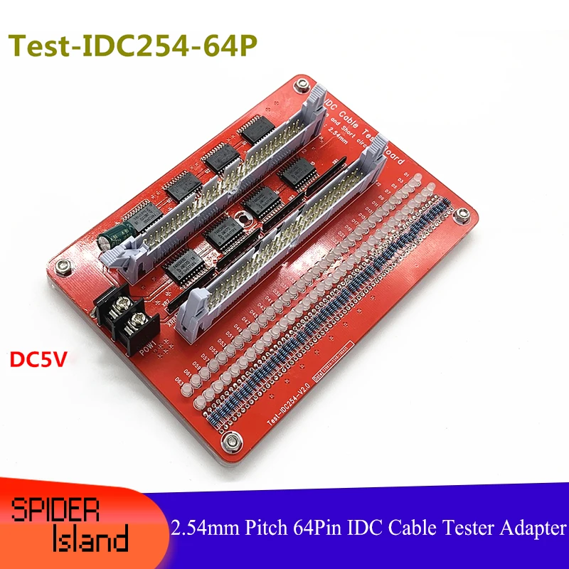 Idc 64pin Cable Tester Test Card 2.54mm Cable Idc 8-64p Cable Test ...