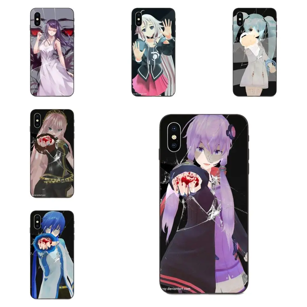 Cute Mmd Broken Glass Anime Girl Soft TPU Protective For Xiaomi Redmi ...
