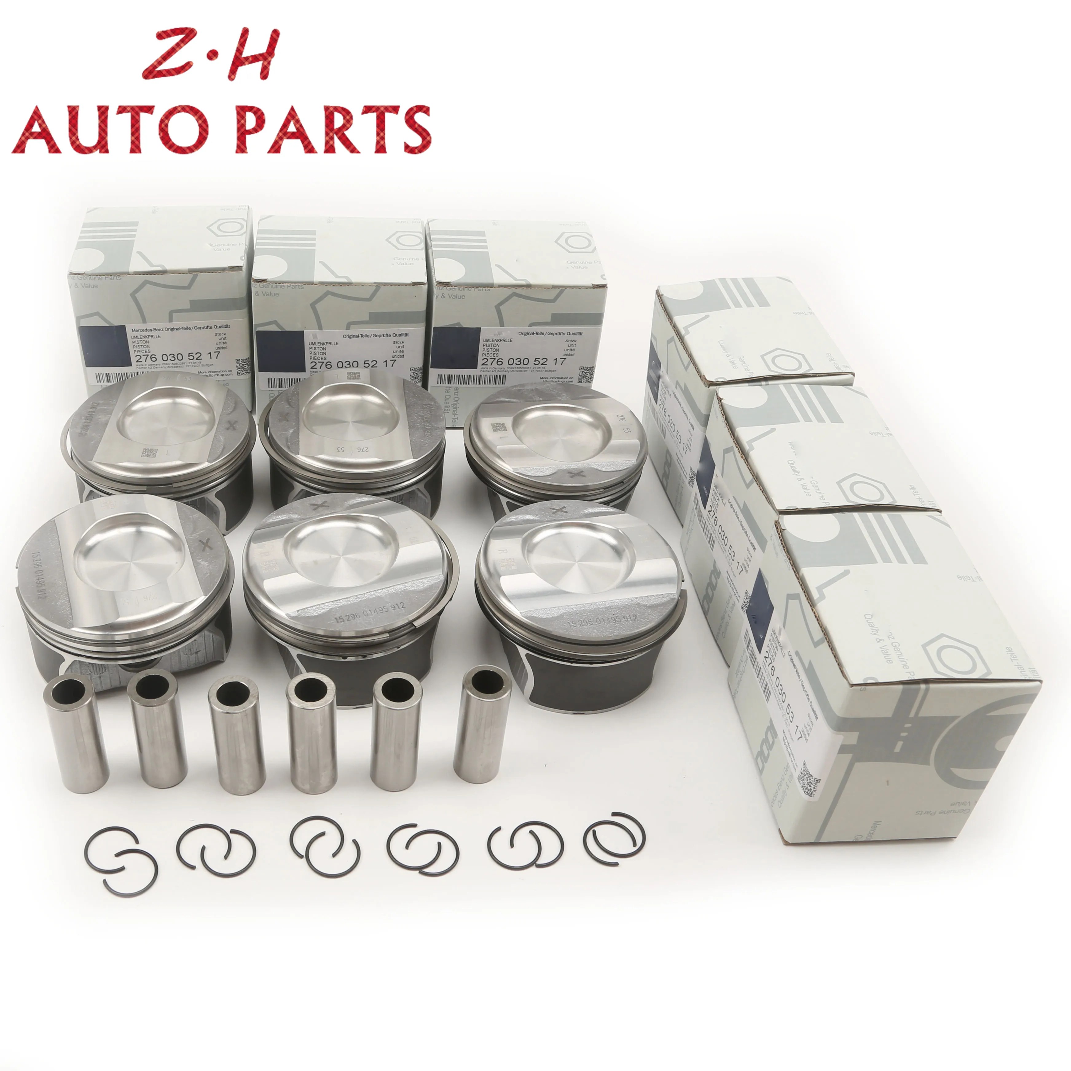 3.0L 3.5L V6 엔진 피스톤 및 링 키트 A2760304317 20MM 벤츠 W221 S 350 L CGI W222 S ...