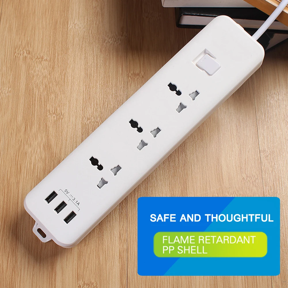 Professional Multi Outlet Socket Power Strip With 3-meter Long Cord 3 ...
