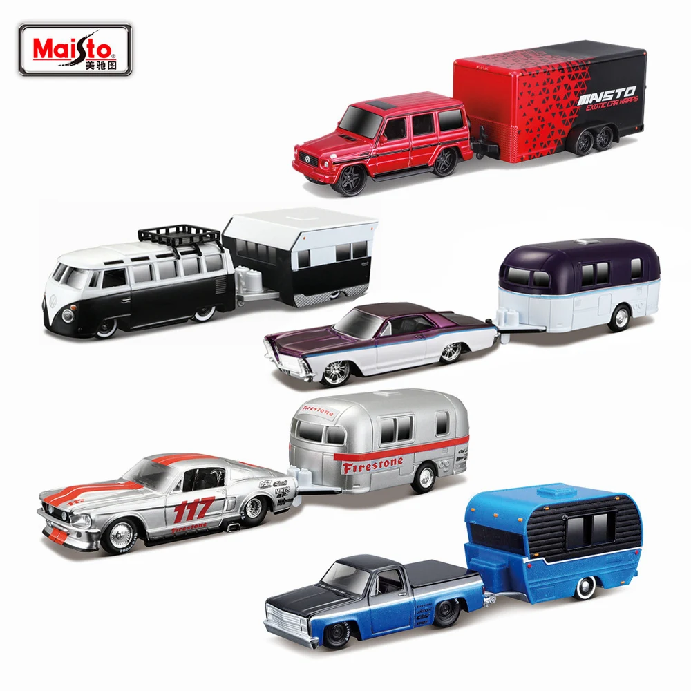 Maisto-1-64-1967-Ford-Mustang-GT-Camper-remolque-modelo-de-simulaci-n ...