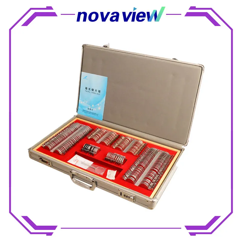 Optometry Testing Box Optical Equipment Metal Rim 232 Trial Lens Set ...