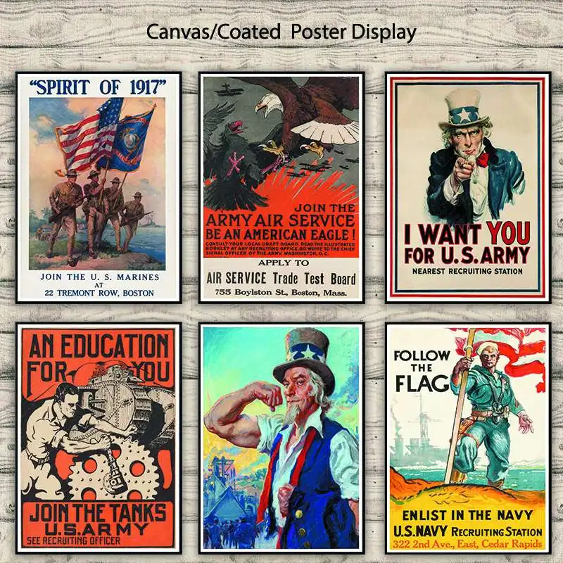 Guerra-mundial-i-american-conscription-propaganda-ww1-quadros-em-tela ...