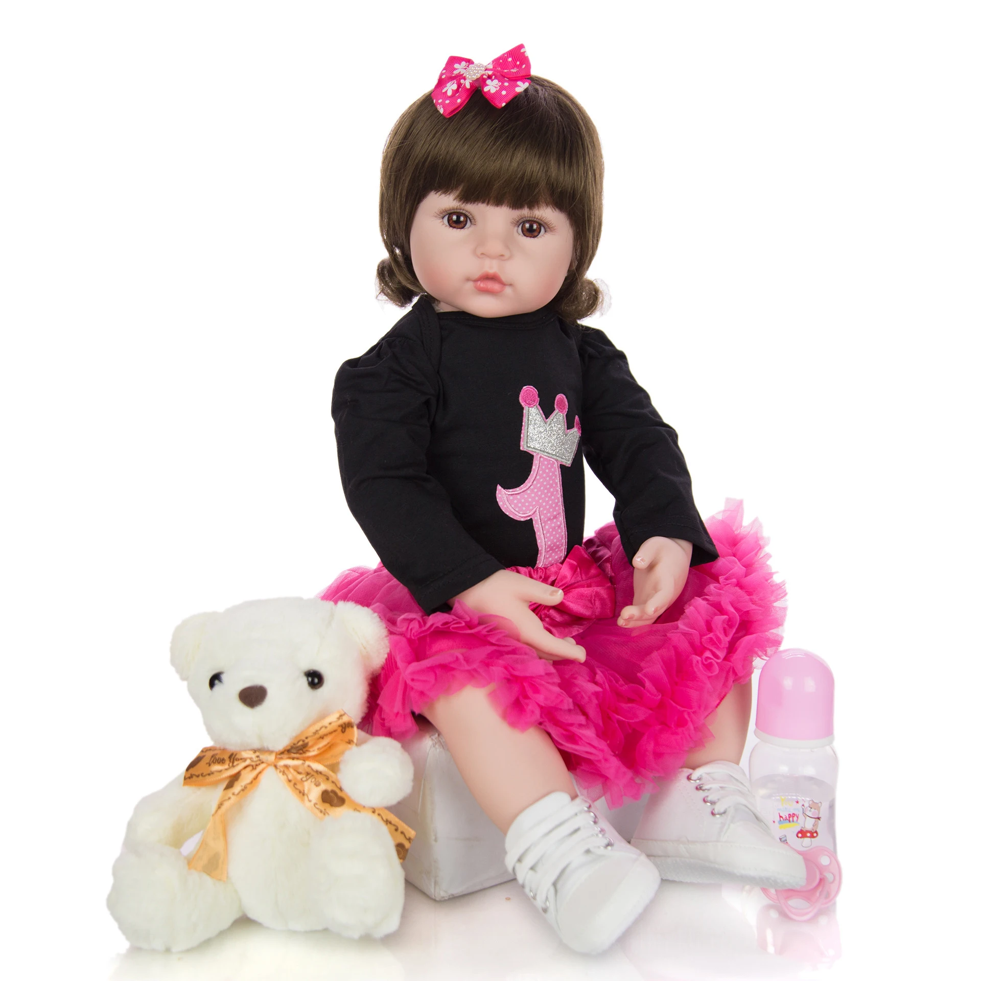 Very Recommended KEIUMI 24 Inch Bebe Reborn toddler Girl baby Doll 60 cm Soft Vinyl silicone ...
