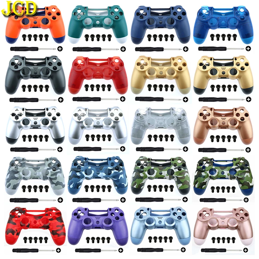 JCD-For-PS4-Pro-Slim-Controller-JDS-040-JDS-040-V2-Front-Back-Hard ...