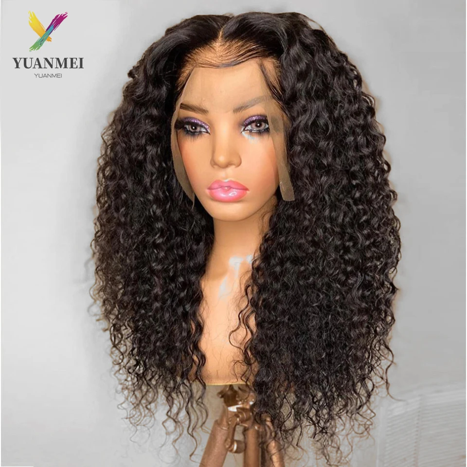 Perruque Cheveux Humain Perruque Lace Front Wig Frisée Brésilienne ...