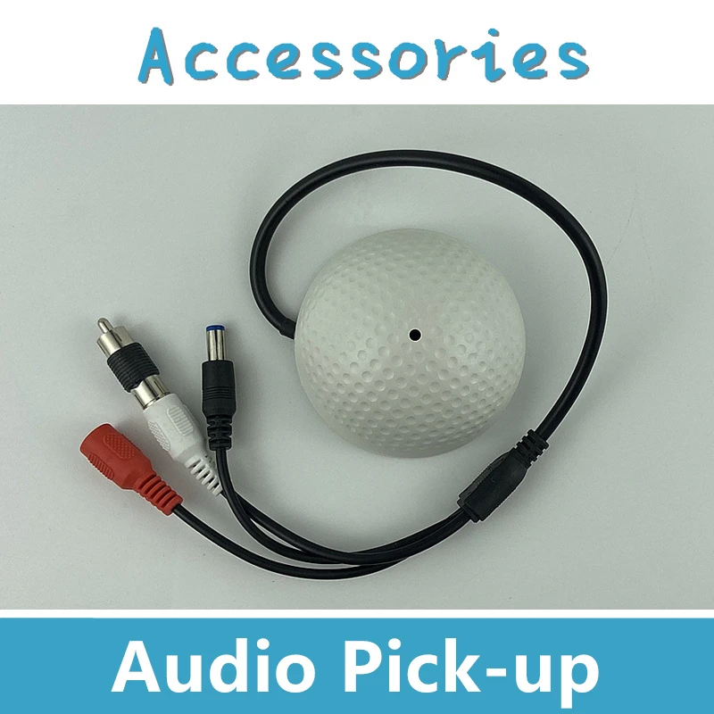 Golf Shape CCTV Microphone Pickup Device High Sensitivity 12V DC sound ...