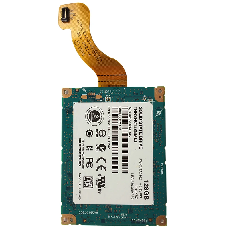 1.8 Inch Sata Lif 128gb Ssd Drive And Cable Used For Apple Macbook Air ...