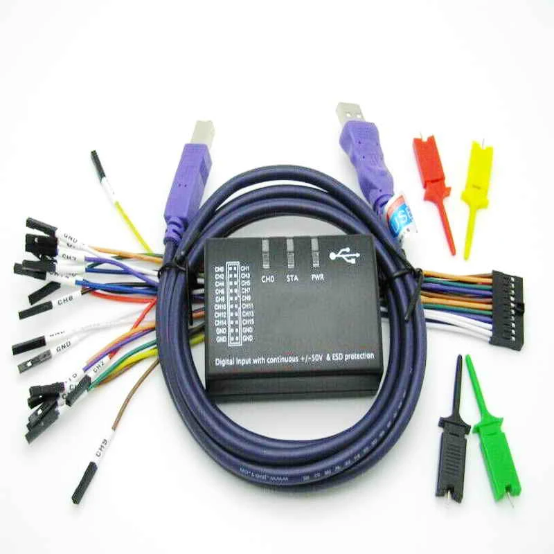 Can Bus Tester USB Logic Analyzer 24MHZ 8 Channel 12C UART SPI IIC CAN ...