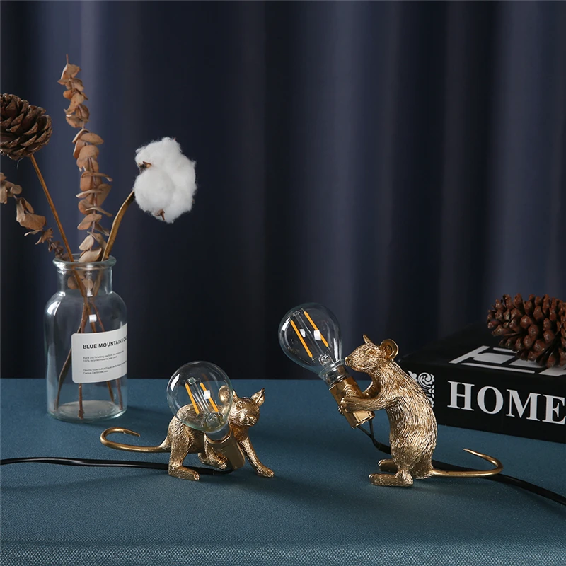 Modern Resin Rat Night Lights Nordic LED Table Lamps - shop-syzo