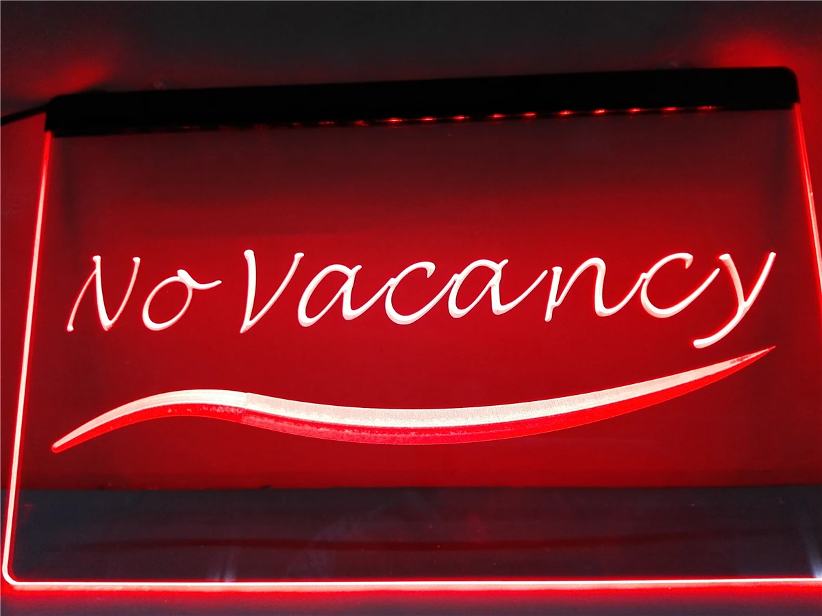 No Vacancy Hotel Motel Room LED Neon Sign S128|Plaques & Signs ...