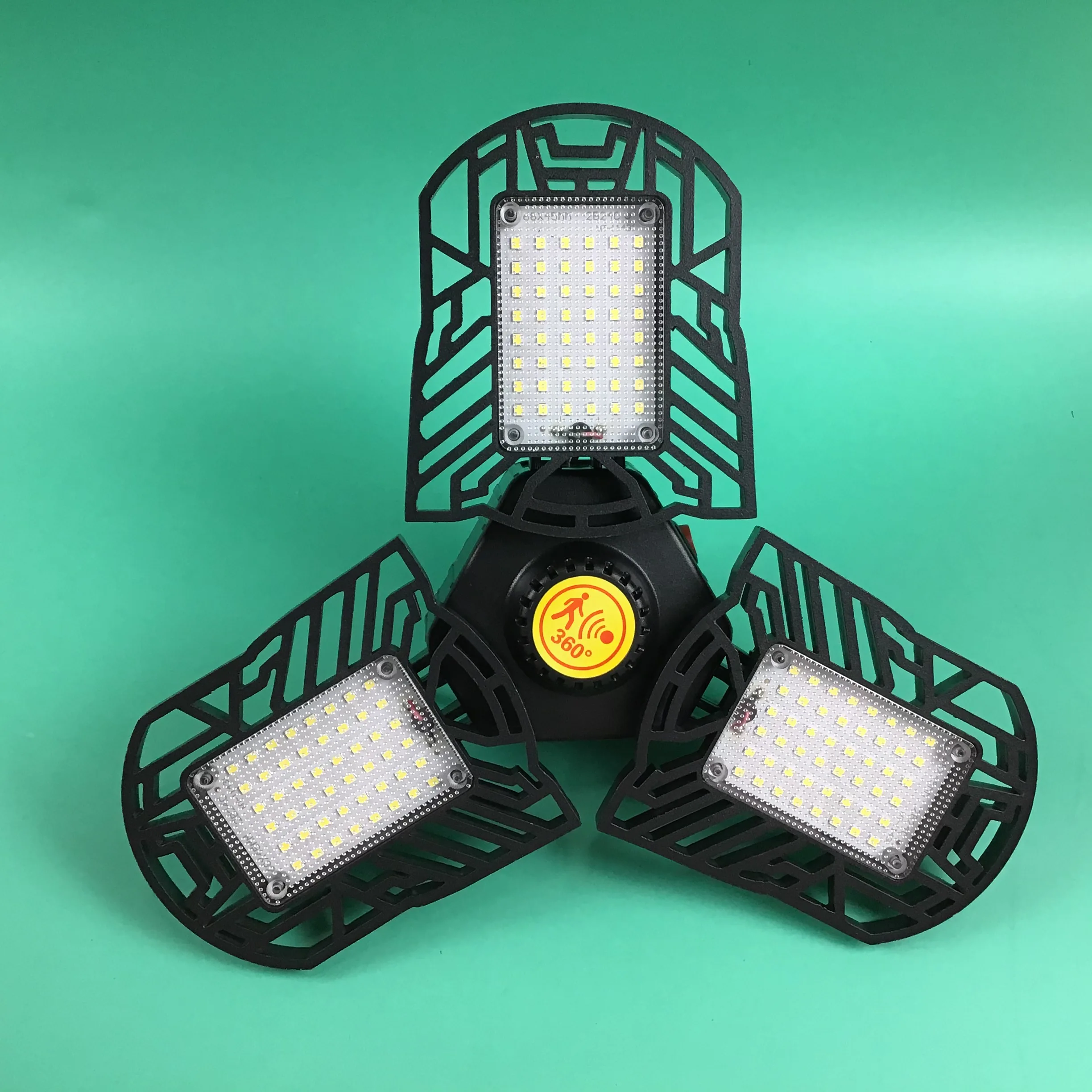LED Motion Activated Deformed Garage Light 60W Industrial Lamp E27/E26 ...