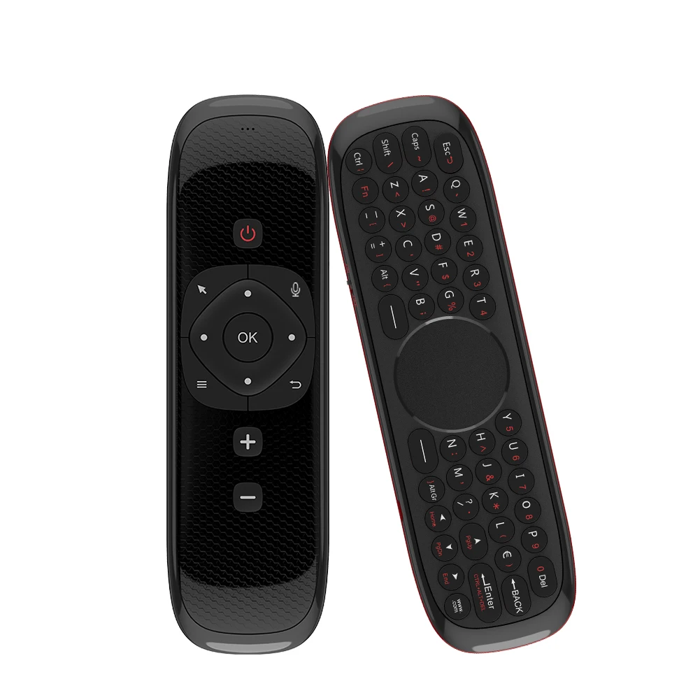 W2 Mini Wireless Keyboard Air Mouse Voice Remote Control 6 Axis ...