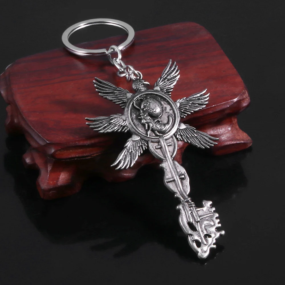 Game-Residents-Evils-8-Village-Keychain-Vintage-Six-Winged-Unborn-Key ...