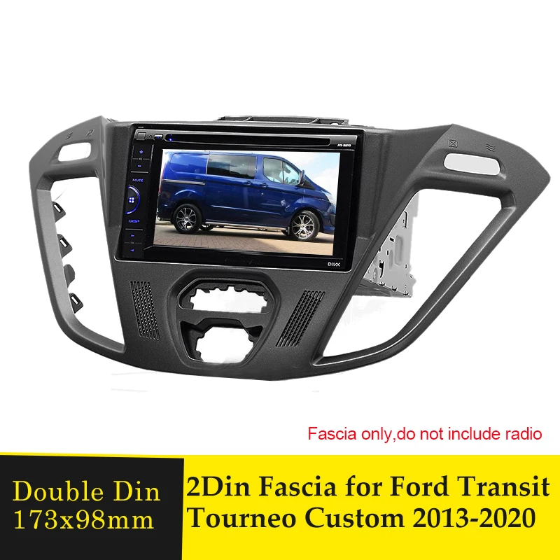 Double Din Car Radio Fascia For Ford Transit Tourneo Custom 2013-2020 ...