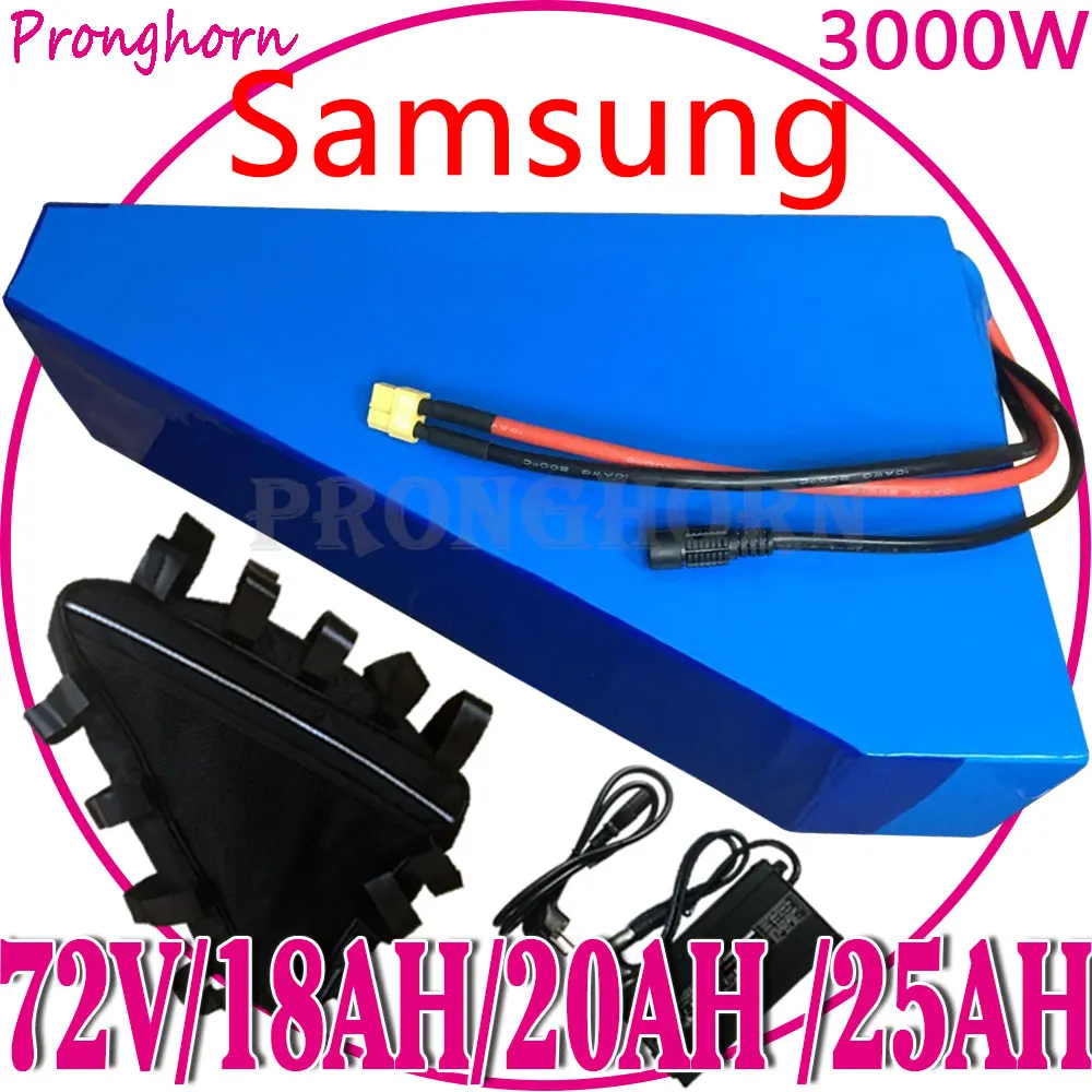 3000W 72V 20AH Ebike Battery 72V 20AH Lithium Triangle Battery 72V ...
