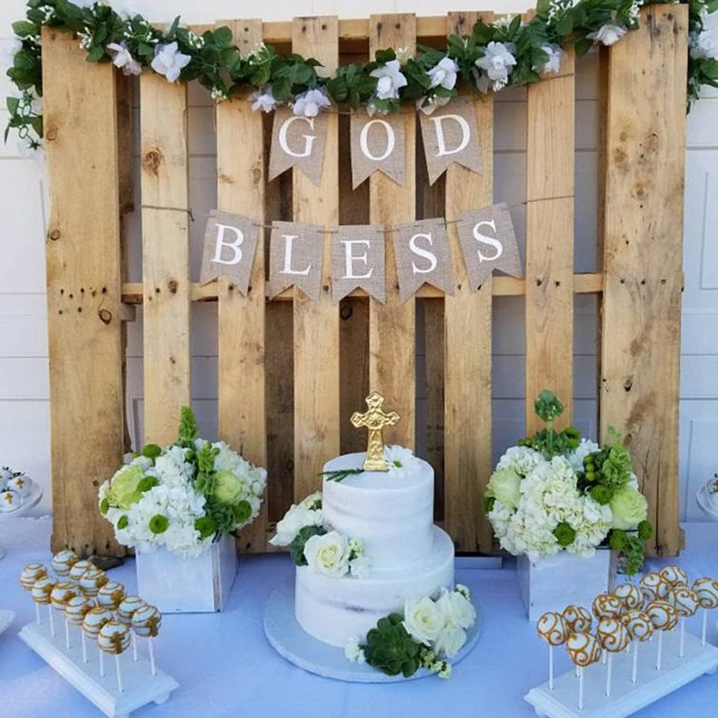 Diy Baptism Centerpieces