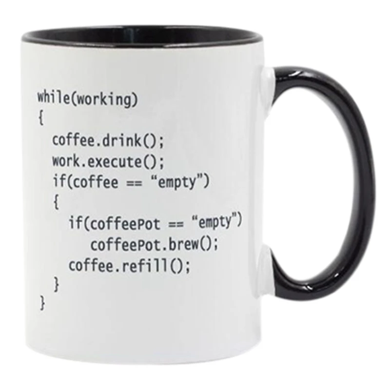 Coffee++ Program for Programmers Coffee Mug Ceramic Cup Color Handle ...