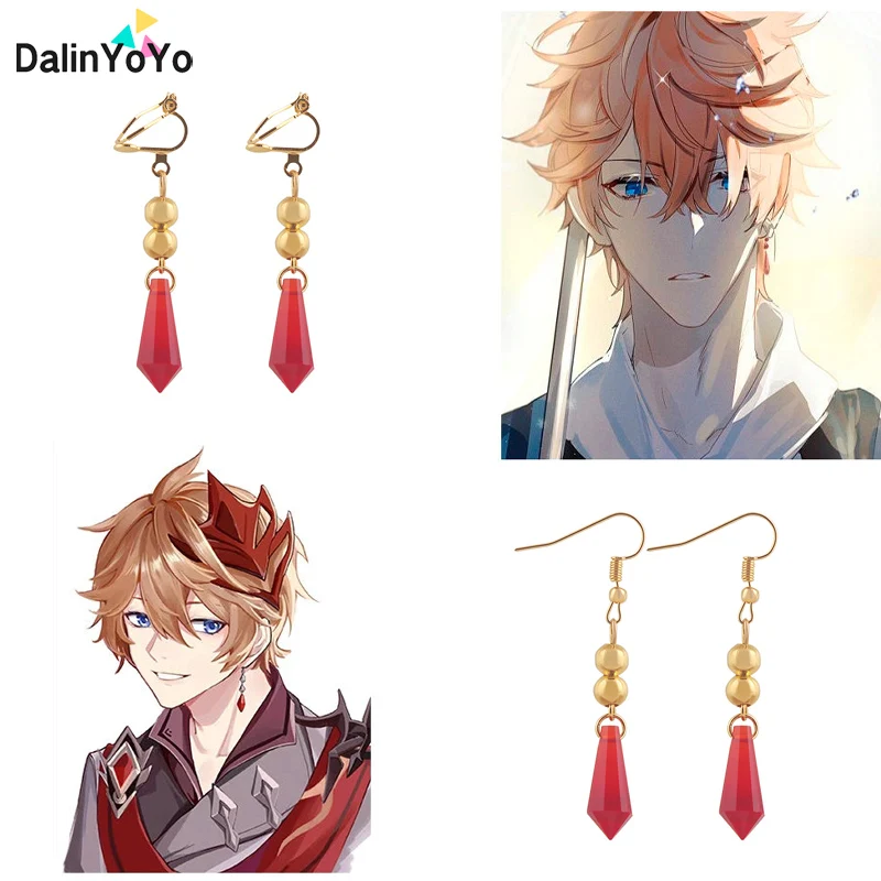 Game-Genshin-Impact-Tartaglia-Earrings-Jewelry-Cosplay-Genshin-Childe ...