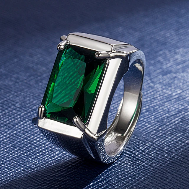 Emerald Stone Rings Gents