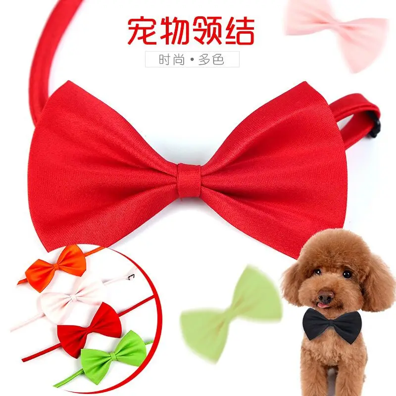Bow pet tiara dog tie pet cat and dog collar| | - AliExpress