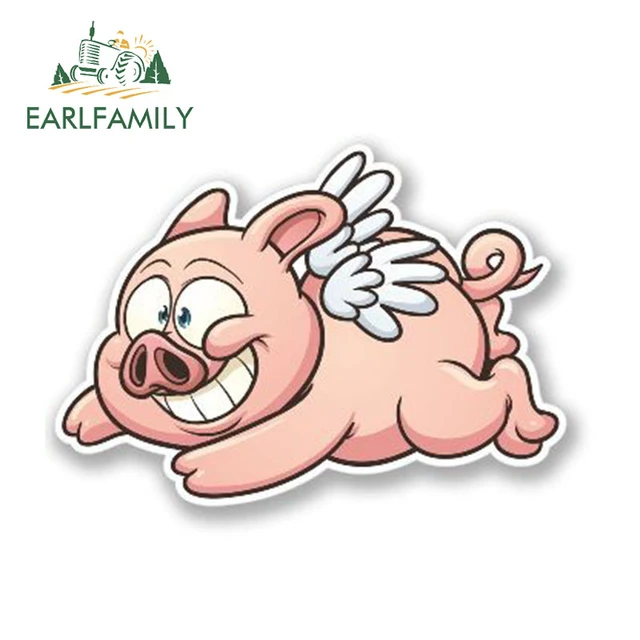 Flying Pig Cartoon