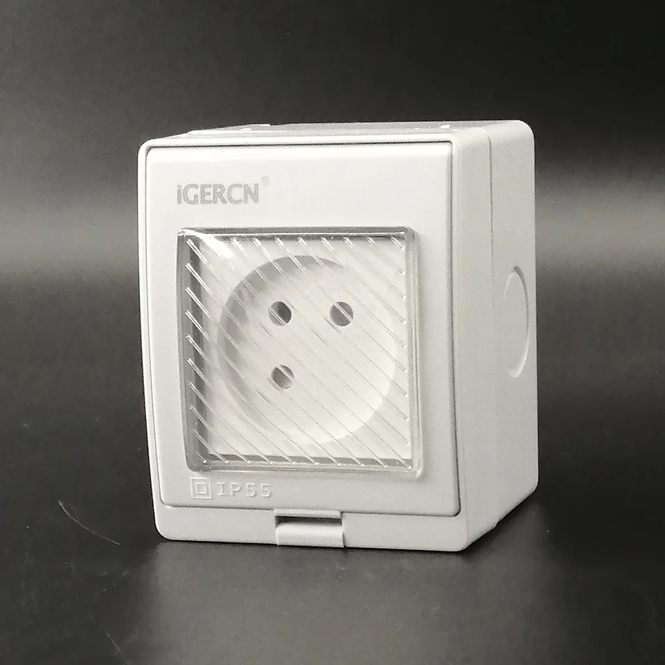iGERCN IP55 Israel Standard Weatherproof Box for Outdoor /Wall Power ...