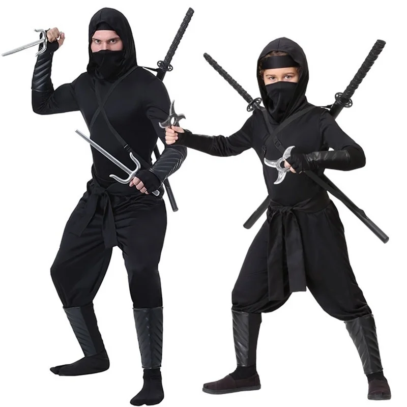 Hot Adults Sell Ninja Cosplay Costumes Boy Spy Sets Halloween Christmas ...