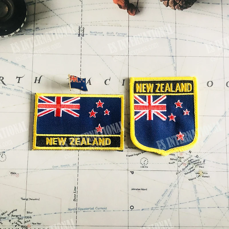 NEW-ZEALAND-National-Flag-Embroidery-Patches-Badge-Shield-And-Square ...