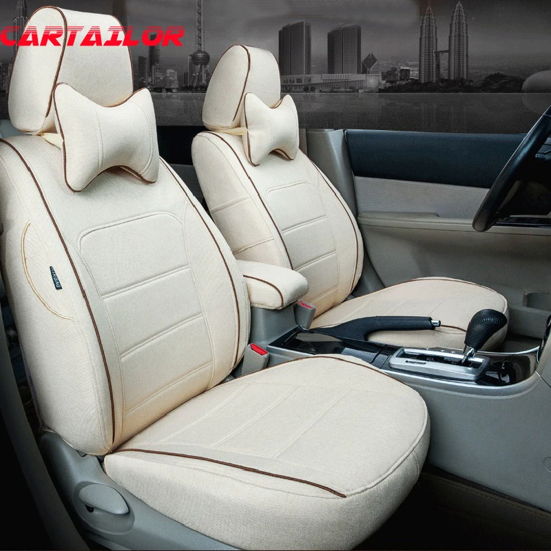 Cartailor Linen Seat Covers & Supports For Volkswagen Vw Passat R36 Car ...