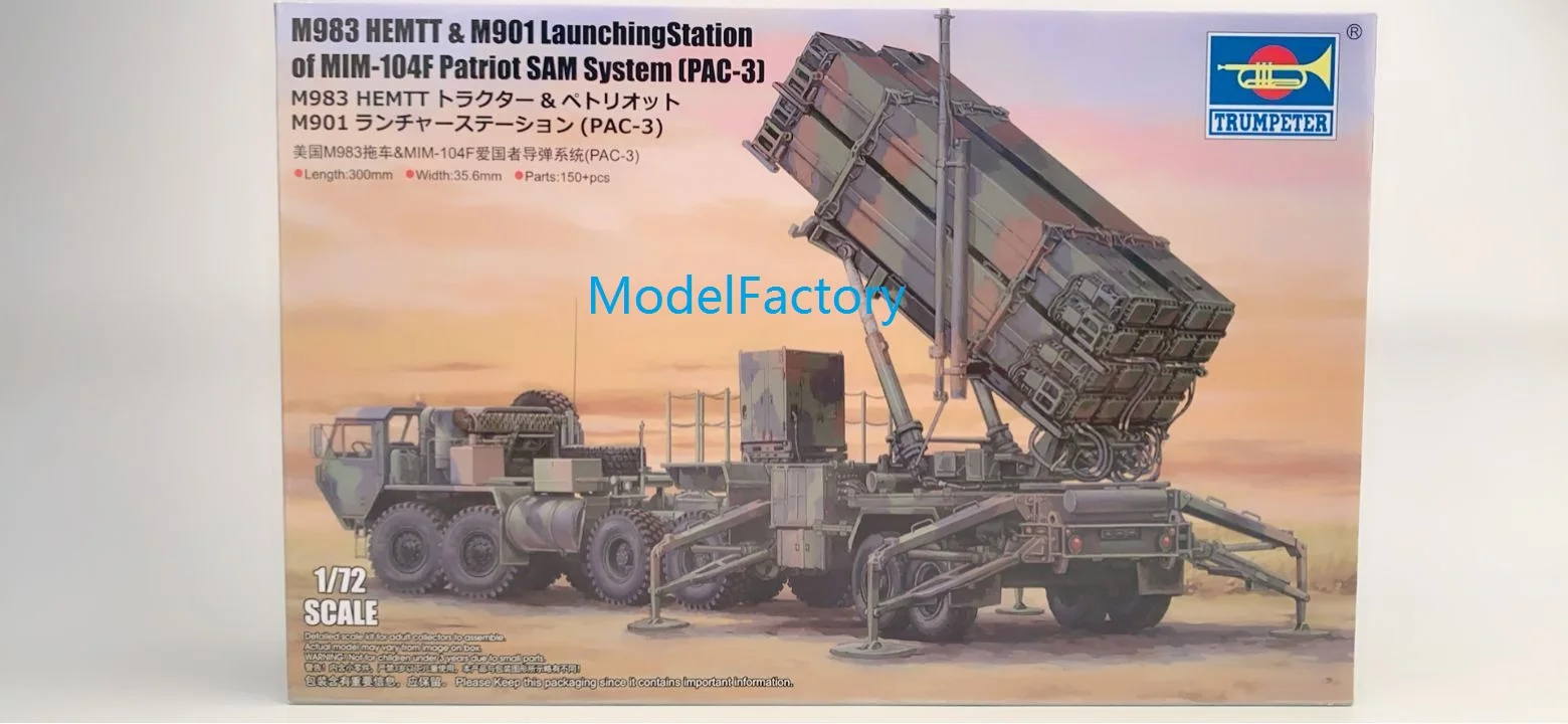 Trumpeter 07157 1/72 M983 HEMTT & M901 Launching Station of MIM-104F ...