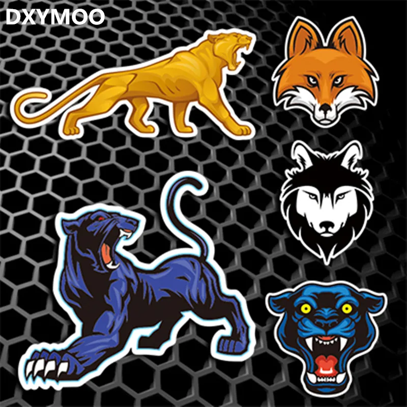 Car Styling Aimal Wolf FOX Car Stickers 3M Tiger Leopard Motor Bike ...