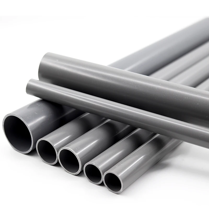2pcs O.D 20～110mm Plastic PVC Grey Pipe 49 50cm Length Garden ...