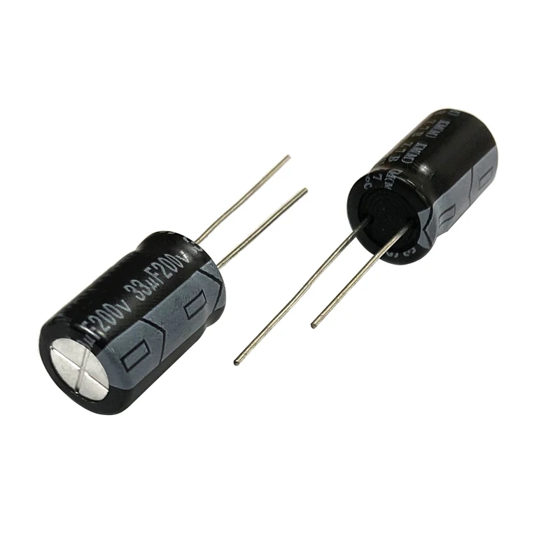 200V33uf-10x17mm-Aluminum-Electrolytic-Capacitor-33uf-200v-33mf-200wv ...